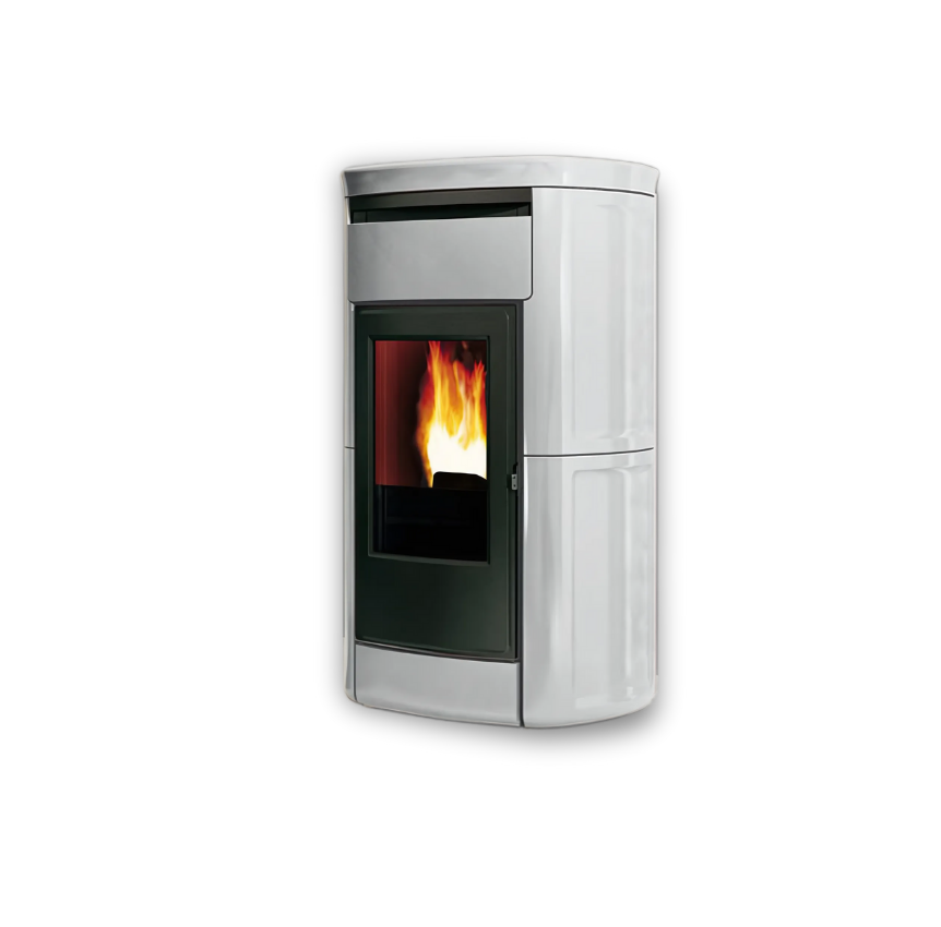 Stufa a Pellet Canalizzabile EdilKamin Modello Kira2 Evo Da 12,6 Kw ...